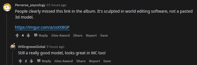 Minecraft Redditor creates a massive dragon build