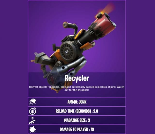 Fortnite update 3.12 adds the "Junk gun" to the game