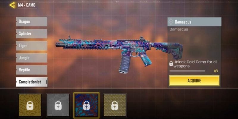 COD Mobile Season 2: how to grind for Damascus Camo