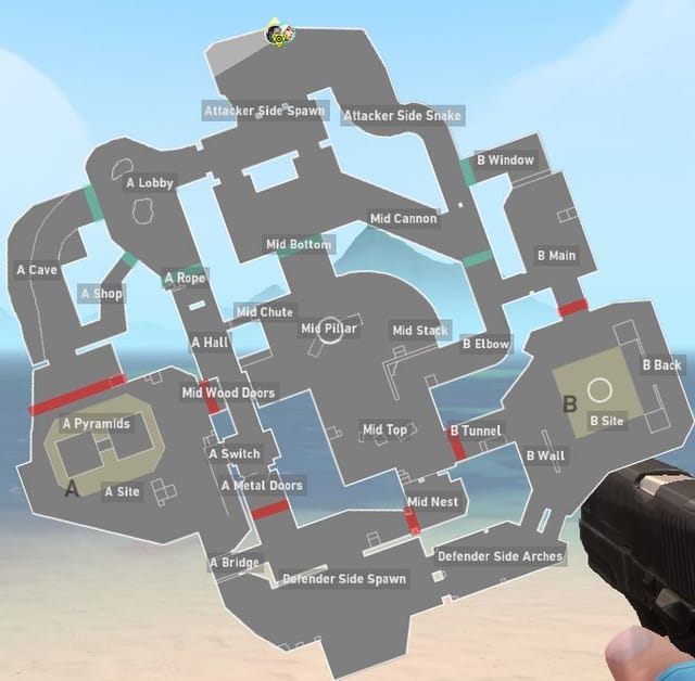 Breeze Callouts and Locations in Valorant