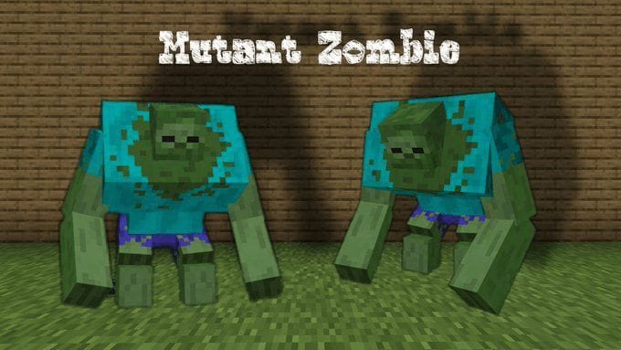 Minecraft Mutant Zombie vs Iron Golem