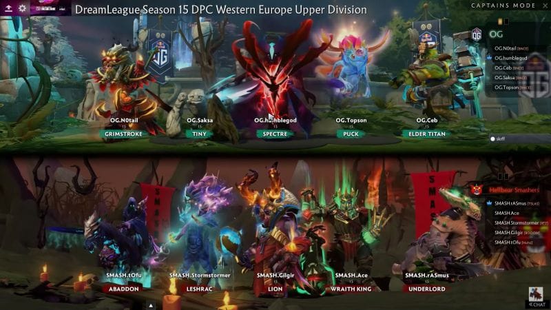 Humblegod reigns supreme as OG defeat Hellbear Smashers' Dota 2 roster