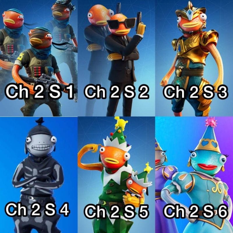 Fortnite fan reveals how every season got a new Fish skin in-game