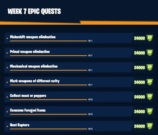 Fortnite Week 7 Challenges (Season 6): Full list and how to complete them