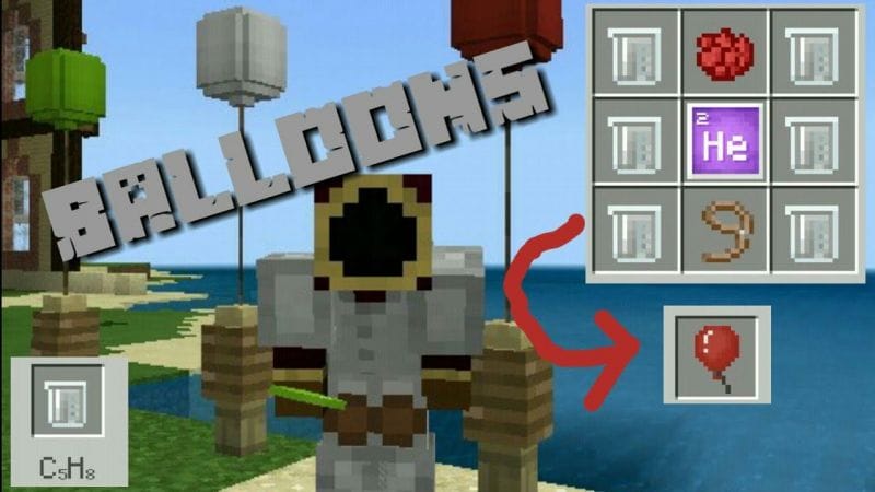 How to make balloons in Minecraft