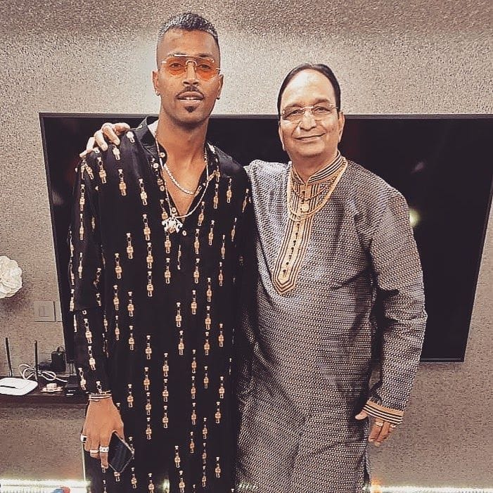 Who is Hardik Pandya's Father Himanshu Pandya?