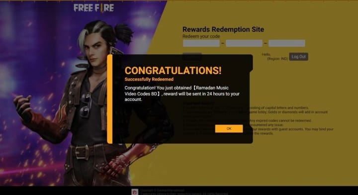 Free Fire official rewards redemption website: How to use redeem codes ...