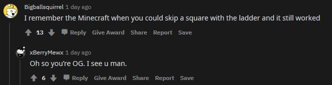 Minecraft Redditor discovers how to make hidden ladders