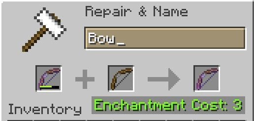 How to repair a bow in Minecraft