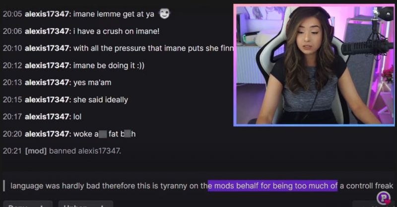 Pokimane viewer gets banned for calling her a fat b**th, blames the ...
