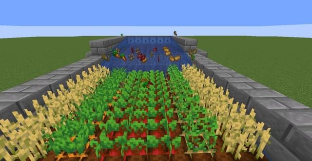 How to build a working farm harvester in Minecraft