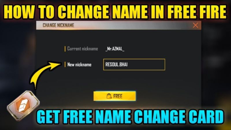 How to change Free Fire names without spending diamonds in May 2021