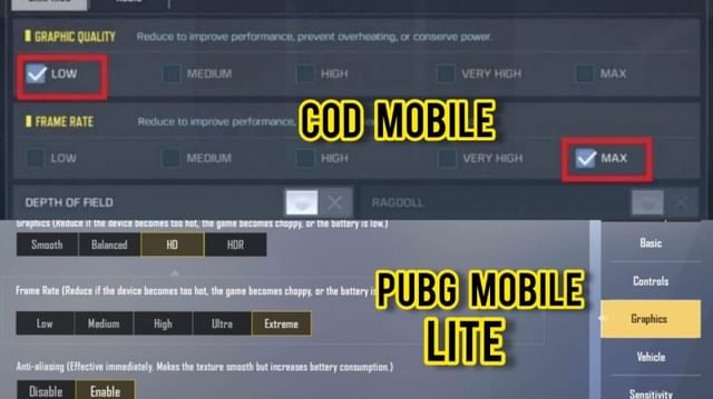 PUBG Mobile Lite vs COD Mobile: Which game is better for 4 GB RAM Android devices in May 2021?