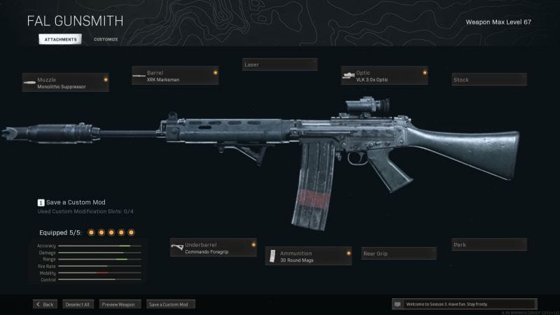 The best FAL loadout in Call of Duty: Warzone Season 3