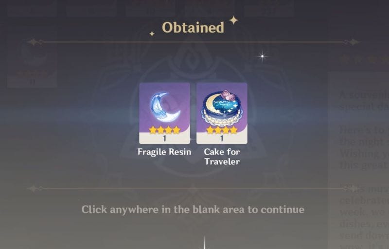 What happens on your birthday in Genshin Impact?