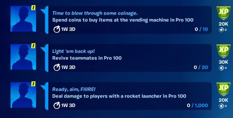 Fortnite Pro 100: Map code, all challenges, and rewards