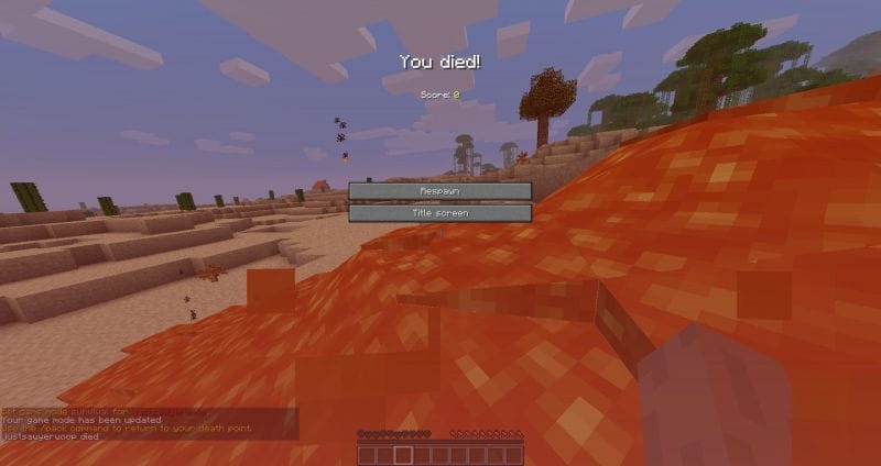 How to find where you died in Minecraft easily