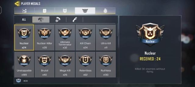 Top 5 rarest medals in COD Mobile Season 4