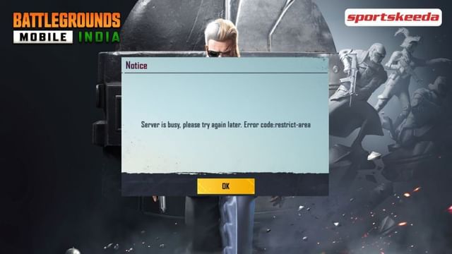 How to fix 'Server Busy, restrict area' error code in Battlegrounds Mobile India (BGMI)