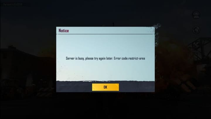 How to fix 'Server Busy, restrict area' error code in Battlegrounds Mobile India (BGMI)