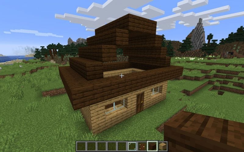 How to build curved roofs in Minecraft