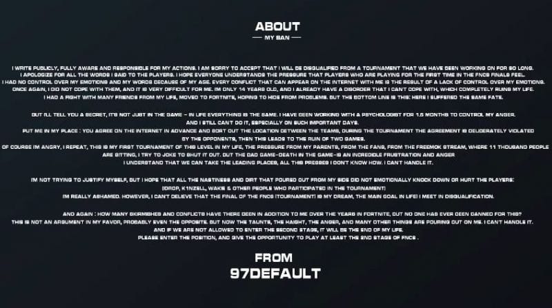 Fortnite pro banned for inappropriate tweets