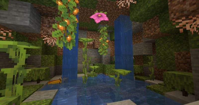 Lush Caves biome in Minecraft 1.17 Caves & Cliffs update: All you need ...