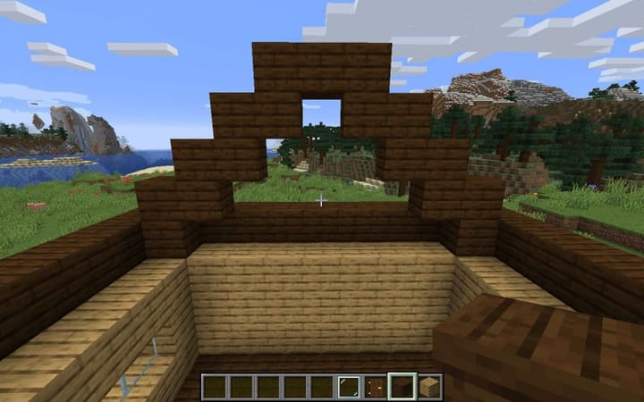 How to build curved roofs in Minecraft