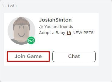 How to join a specific game in Roblox