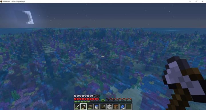 How to collect coral in Minecraft