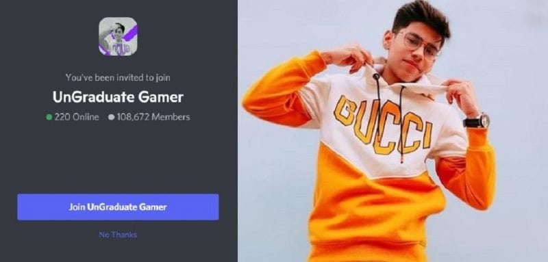 UnGraduate Gamer Free Fire UID number, monthly income, discord link ...