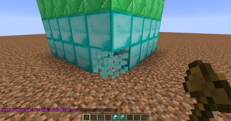 How to replace blocks using WorldEdit in Minecraft