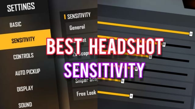3 best sensitivity settings for headshots in Free Fire