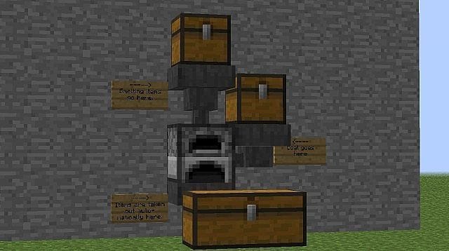 How to create an automatic smelter in Minecraft