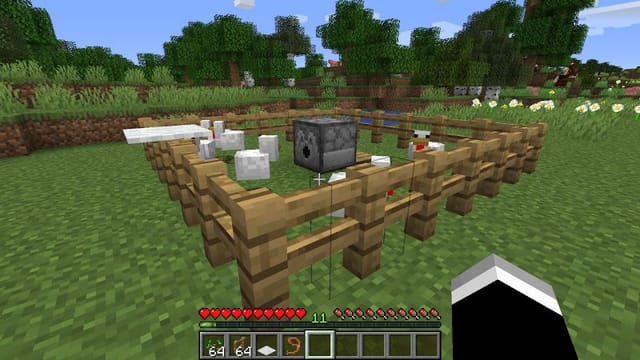 How to build a chicken egg farm in Minecraft easily