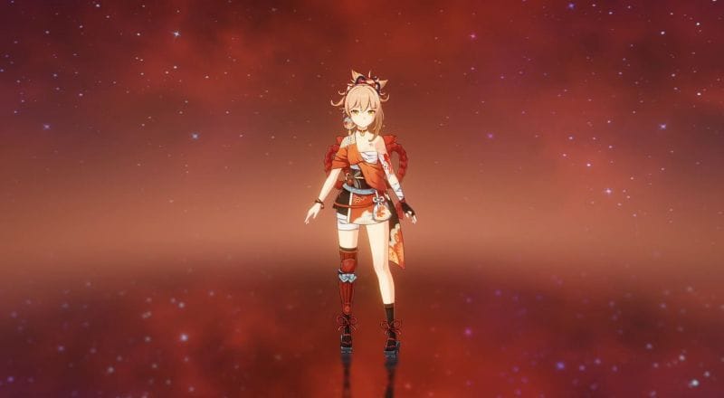 Genshin Impact 1.7 leaks: DPS Yoimiya gameplay, Gorou character models ...