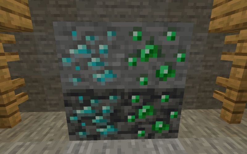Where to mine for diamonds and emeralds in Minecraft