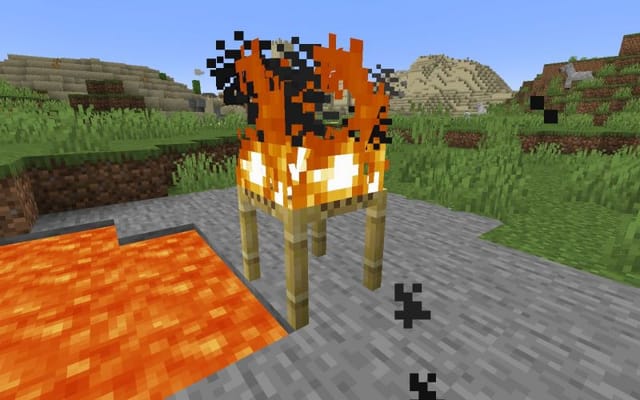 Top 5 most flammable blocks in Minecraft