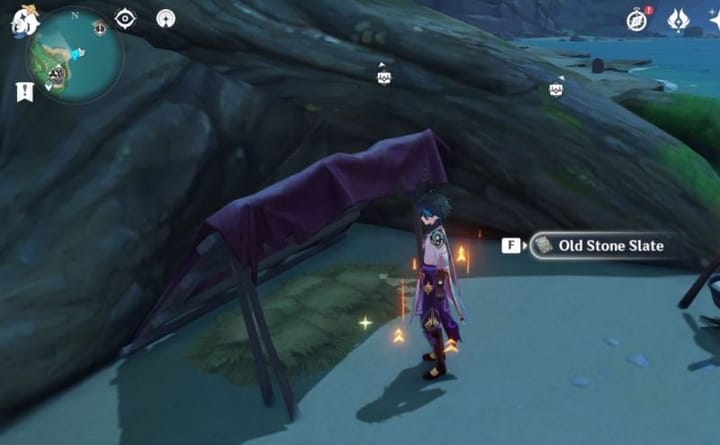 All 4 old stone slate locations in Genshin Impact
