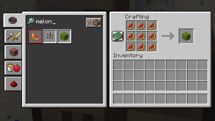 What are glistering melons used for in Minecraft?