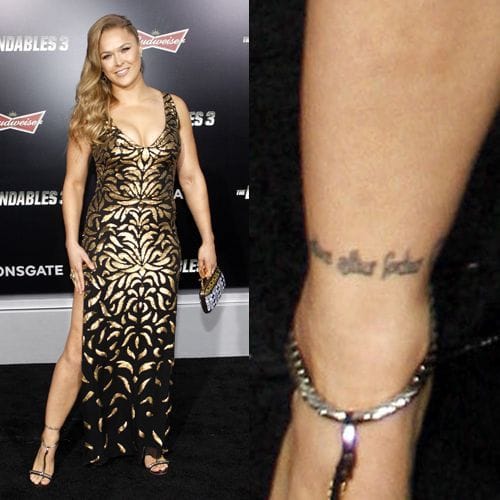 How many Tattoos does Ronda Rousey have?