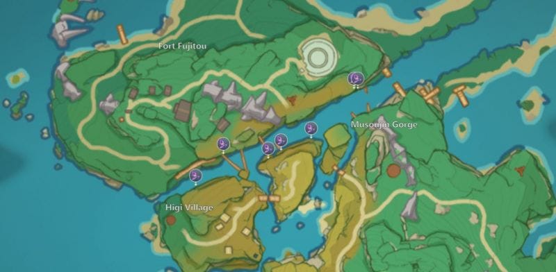 Genshin Impact Naku weed locations: All places with interactive map ...