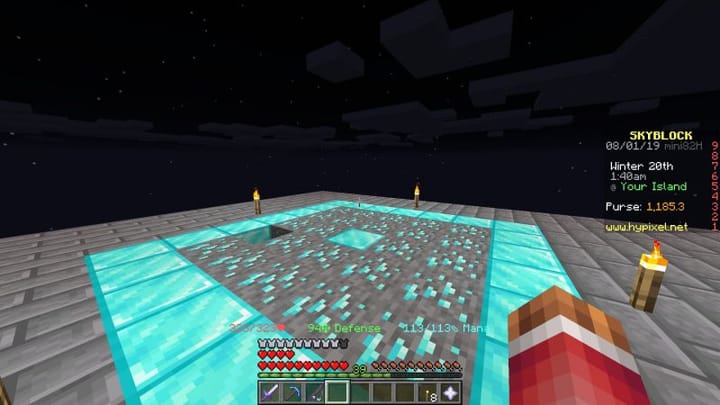 How to get diamonds in Minecraft Hypixel Skyblock