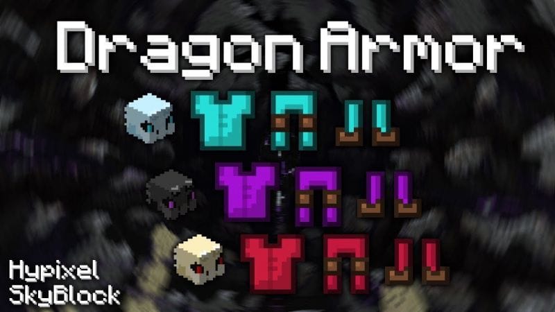 How to make Dragon Armor in Minecraft Hypixel Skyblock