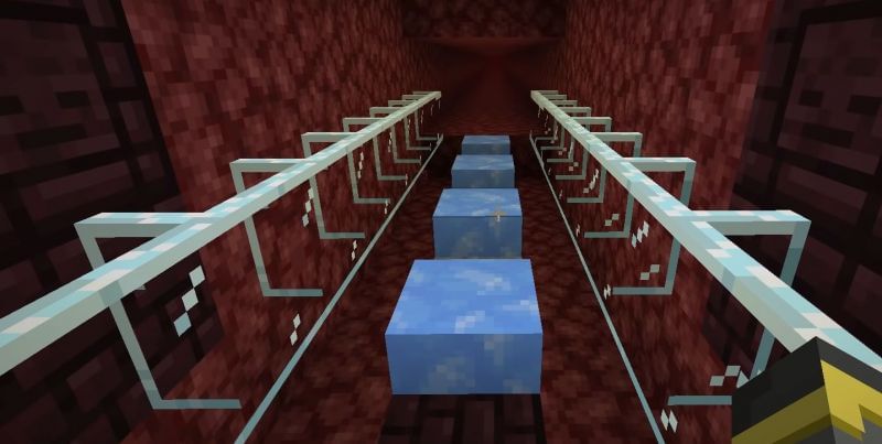 How to build an ice highway in Minecraft