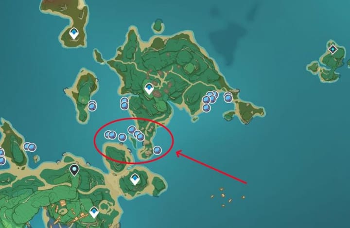 Genshin Impact Sea Ganoderma locations in Inazuma: Interactive map and ...