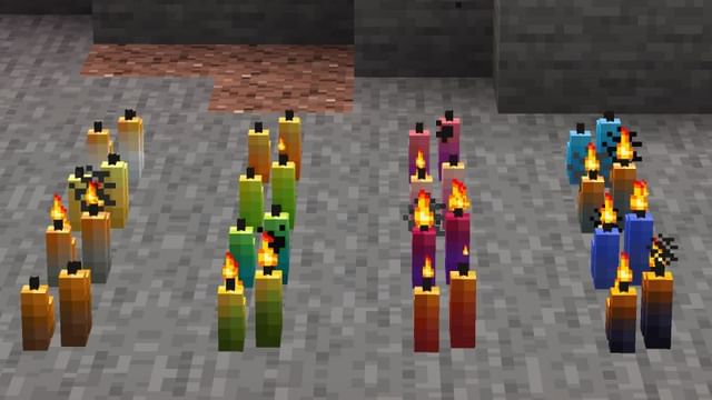 How do you light candles in Minecraft?