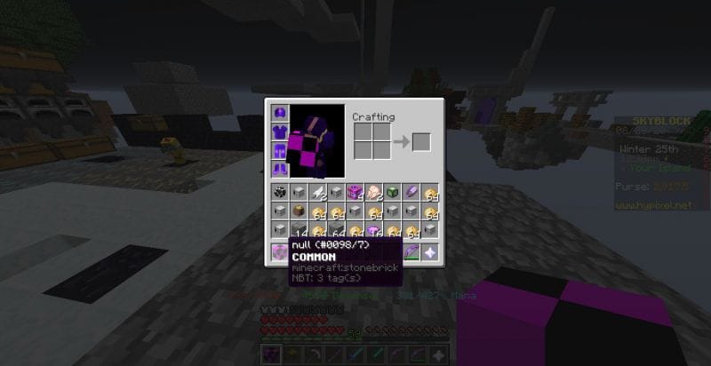 What is a null block in Minecraft Hypixel Skyblock?