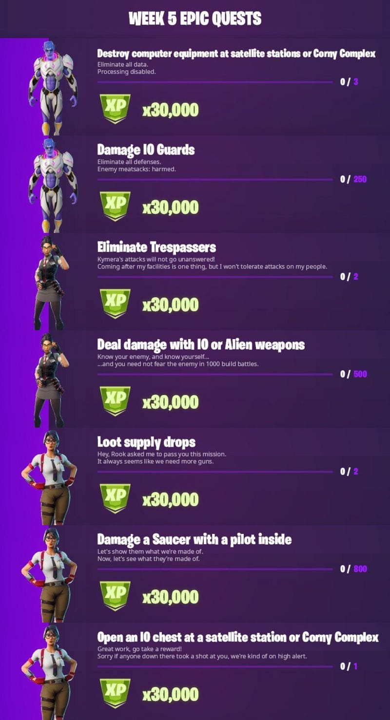 Fortnite Season 7 Week 5 challenges leaked: Full list of all Legendary ...