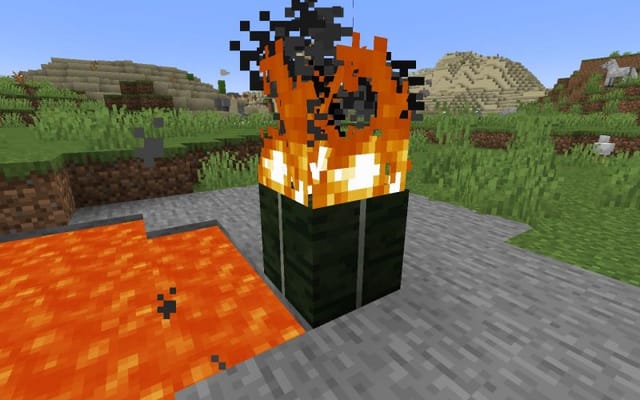 Top 5 most flammable blocks in Minecraft